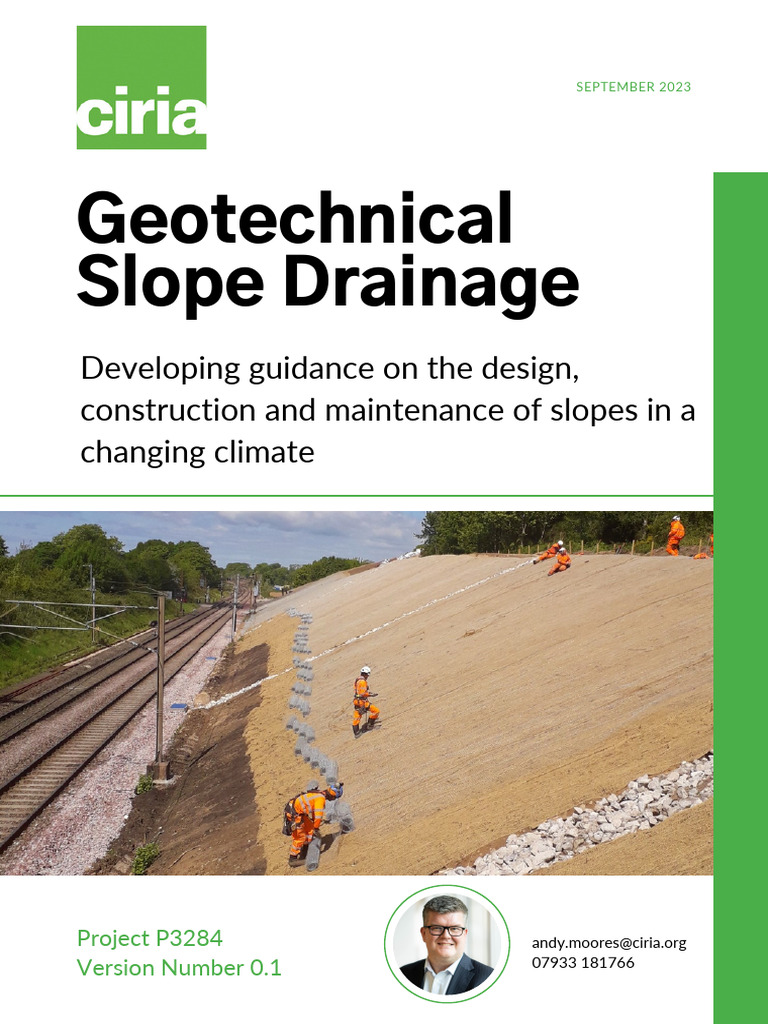 Geotechnical Slope Drainage | PDF | Natural Environment