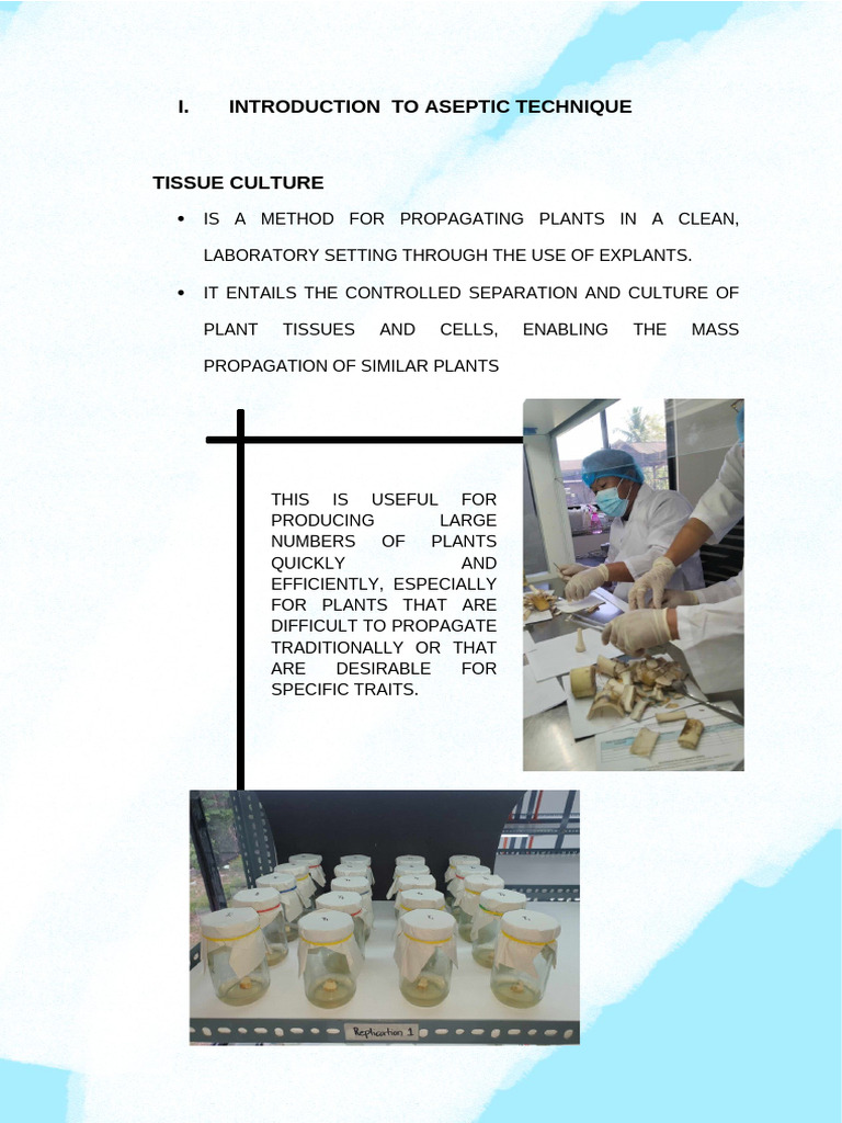 Introduction To Aseptic Technique | PDF | Sterilization (Microbiology ...