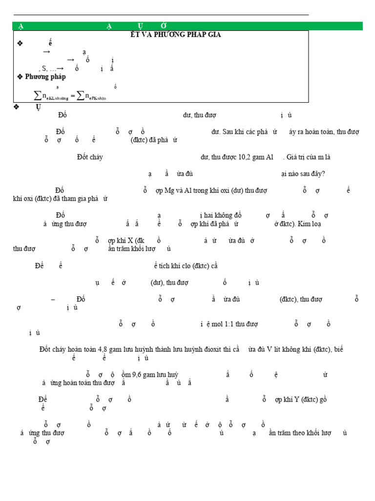 D NG 1: Bài Toán Kim Lo I Tác D NG V I Phi Kim | PDF