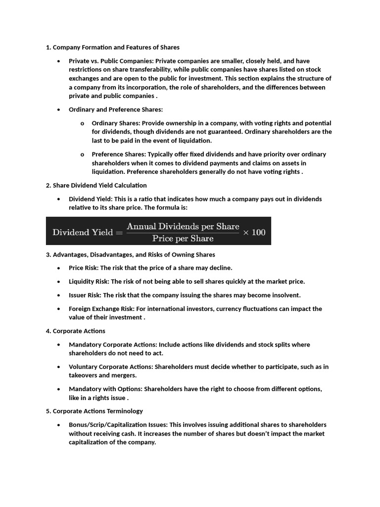 Chapter 3 | PDF | Stocks | Dividend