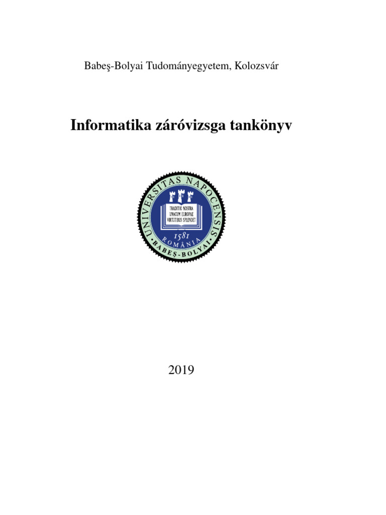 Informatika Tankonyv 2019 | PDF