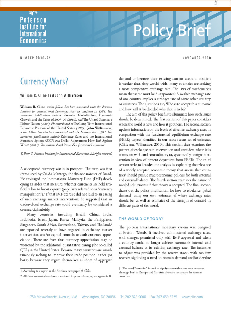 Understanding Currency Wars and Interventions | PDF | Exchange Rate ...