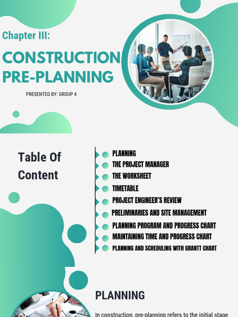 Construction Project Pre-Planning Guide | PDF | Human Resources