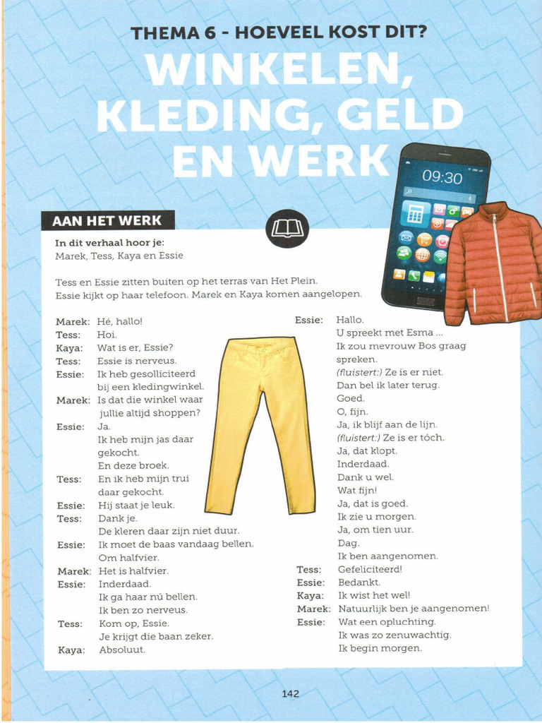 6plein 16 - Winkelen, Kleding, Geld en Werk | PDF