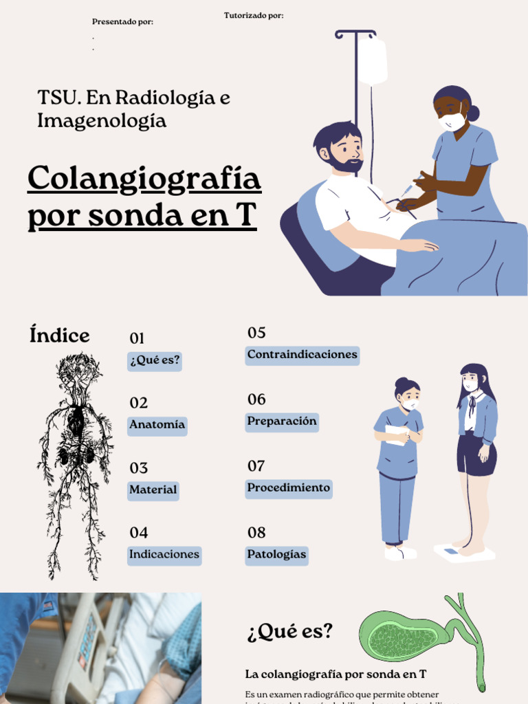Colangiografía por Sonda T: Guía Completa | PDF | Bilis | Hígado