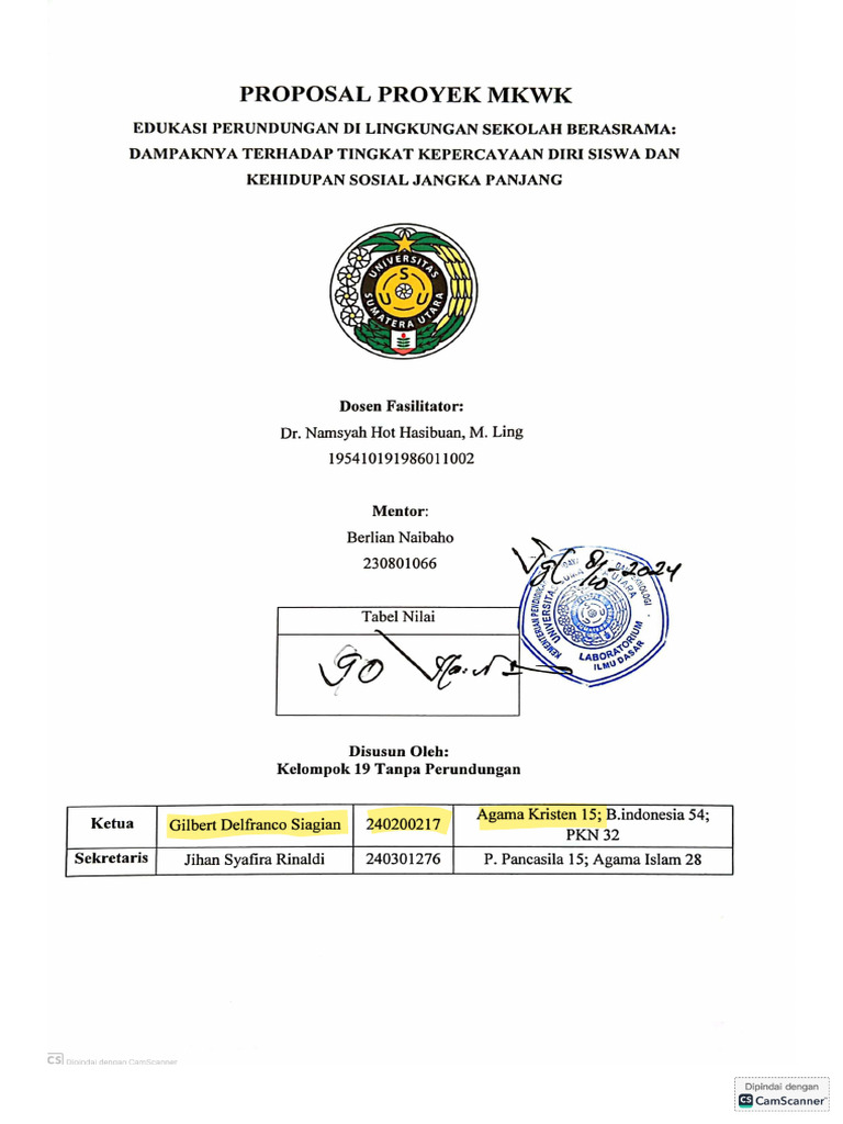 Proposal MKWK Gilbert Delfranco Siagian-240200217-Ilmu Hukum | PDF