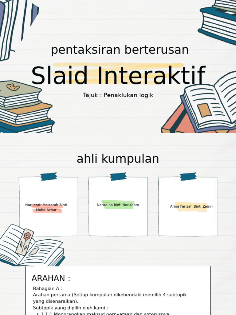 White Illustrative Creative Literature Project Presentation | PDF