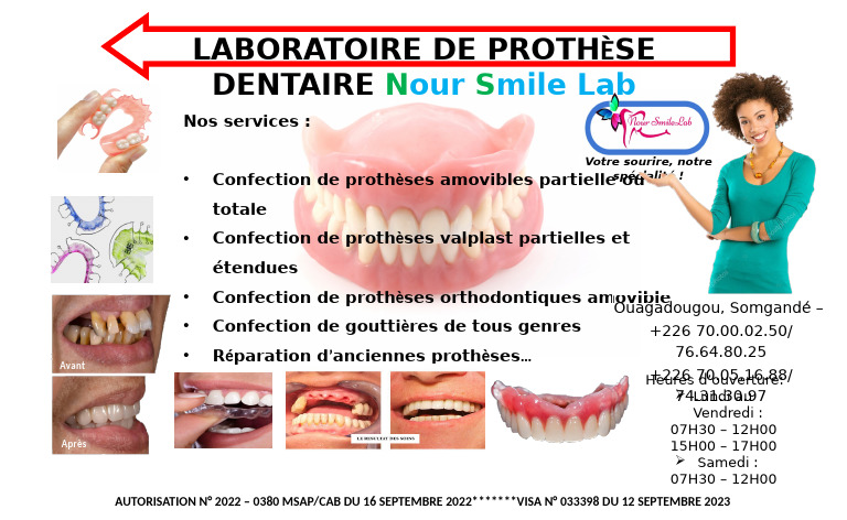 Prothèses dentaires sur mesure à Ouagadougou | PDF