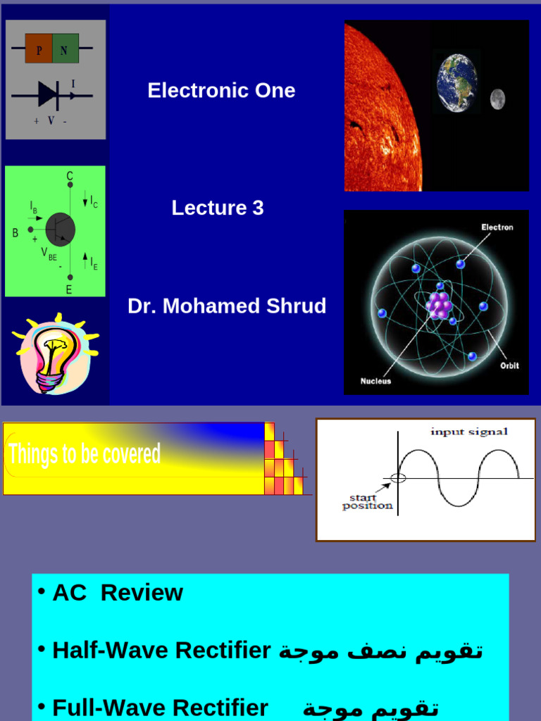 Lecture 3 Slides - Rectification | PDF | Rectifier | Alternating Current