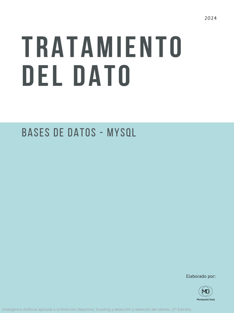 2 . - Tratamiento Del Datos 2024 - ETL - MYSQL | PDF | SQL | Bases de datos