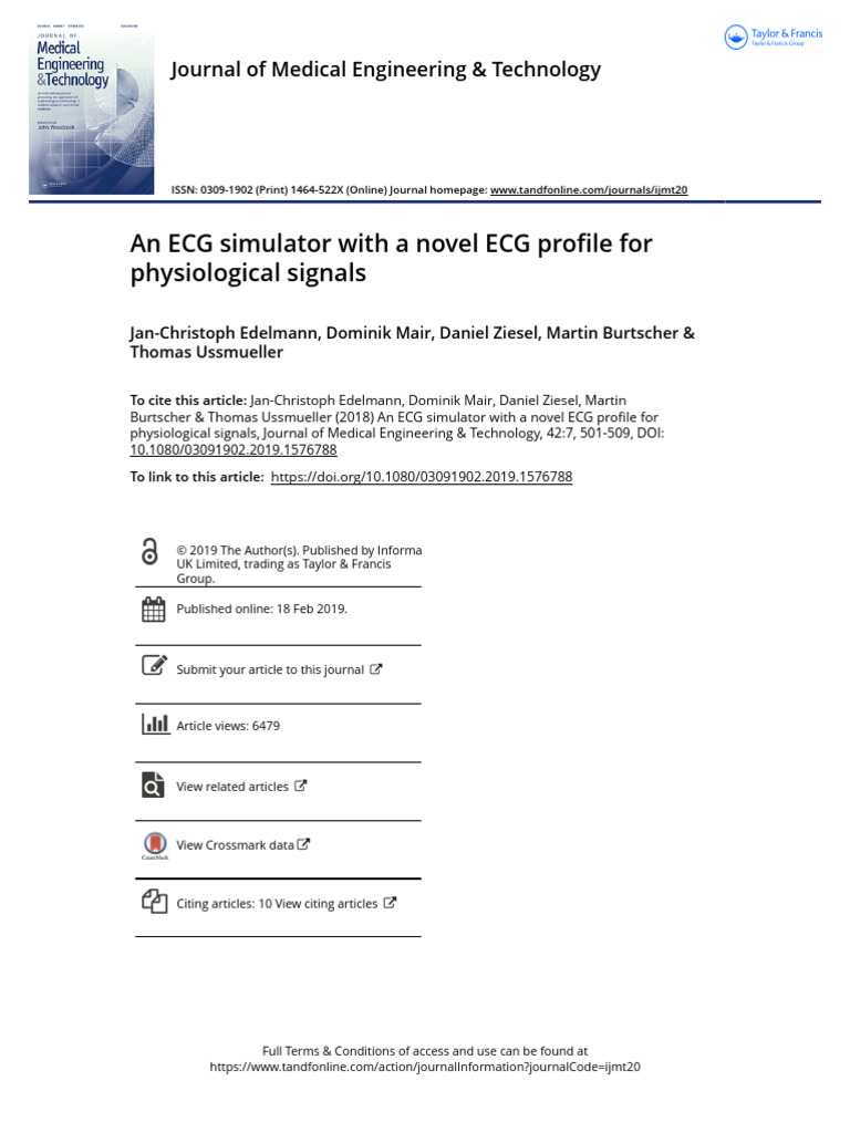 An ECG Simulator With A Novel ECG Profile For Physiological Signals ...