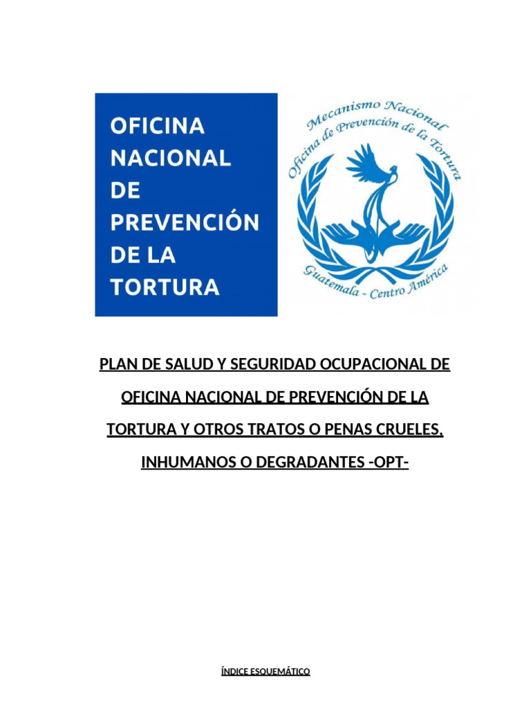 Plan Sso MNP Opt | PDF | Seguridad y salud ocupacional | La seguridad