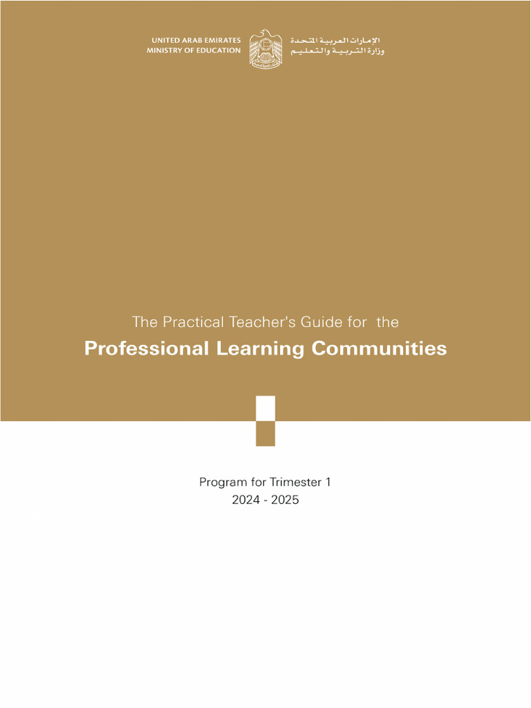 PLCsTeachers' Guide 2024-2025.docx English | PDF | Teachers | Learning