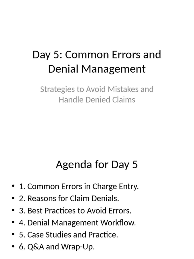 RCM Training Day 5 | PDF | Career & Growth | Business