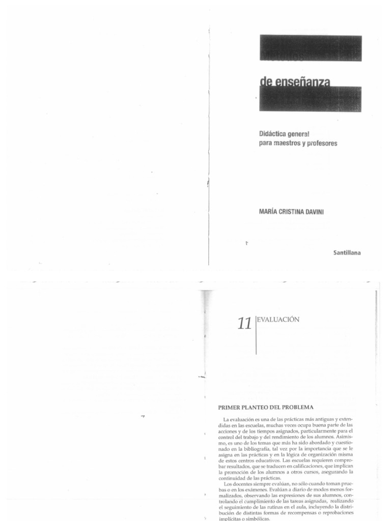 23-DAVINI - Evaluación - Cap 11 | PDF
