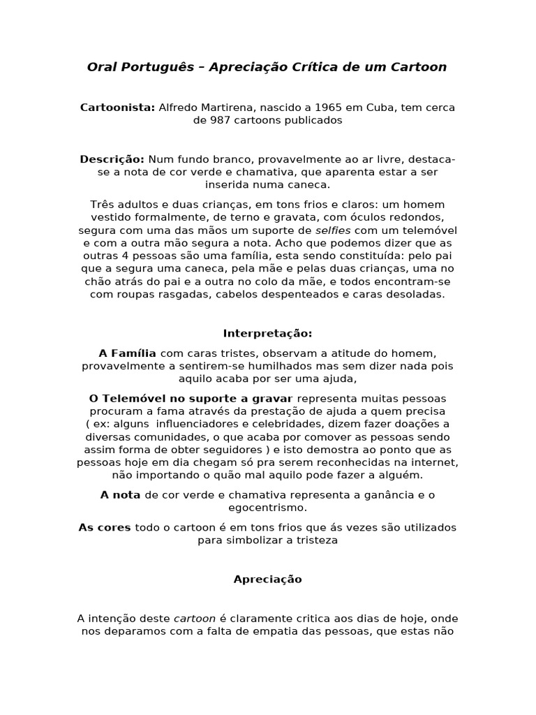 Crítica Social em Cartoon de Martirena | PDF | Ciências Sociais