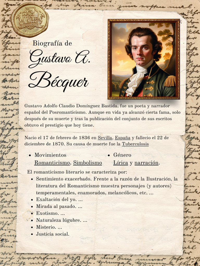 Vida y Obra de Bécquer | PDF