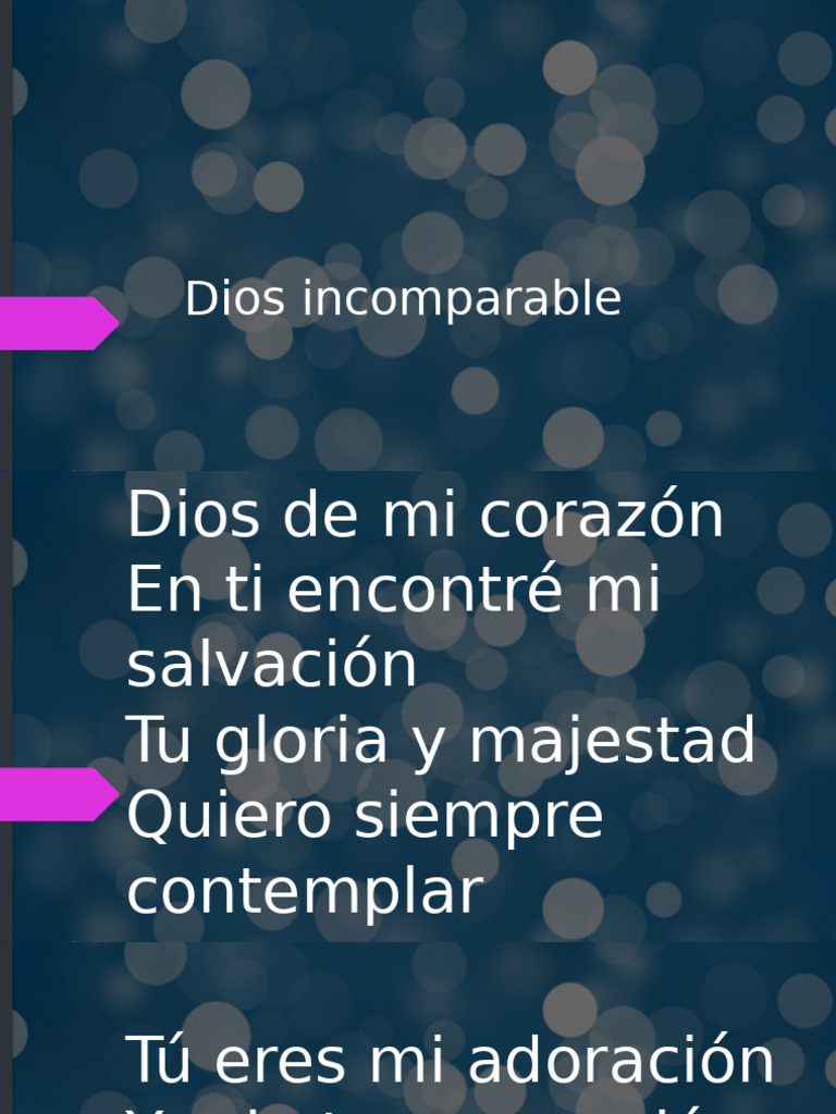 Dios Incomparable: Mi Adoración Eterna | PDF