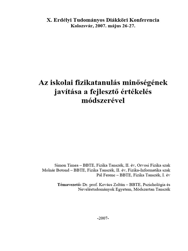 Simon Molnar Pal | PDF