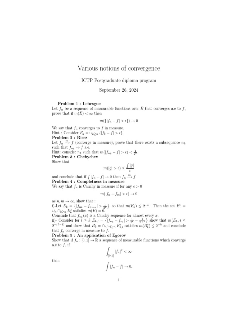 Homework1 Algebra | PDF