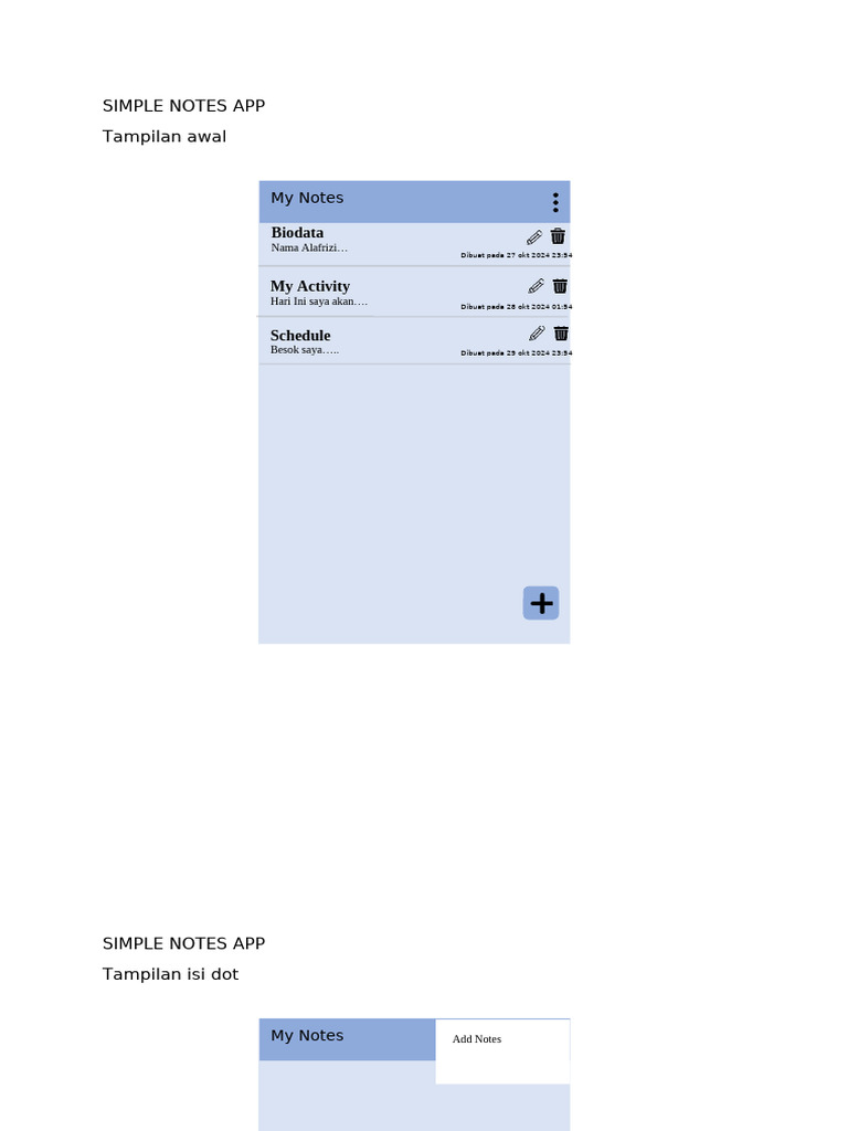 Simple Notes App | PDF
