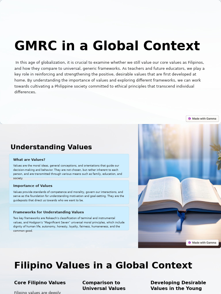 Educators' Role in Filipino Values | PDF | Autonomy | Morality