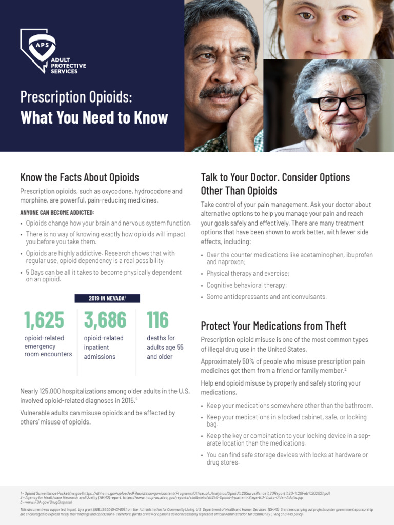 APS Opioid MisuseOutreach Flyer | PDF | Opioid | Addiction