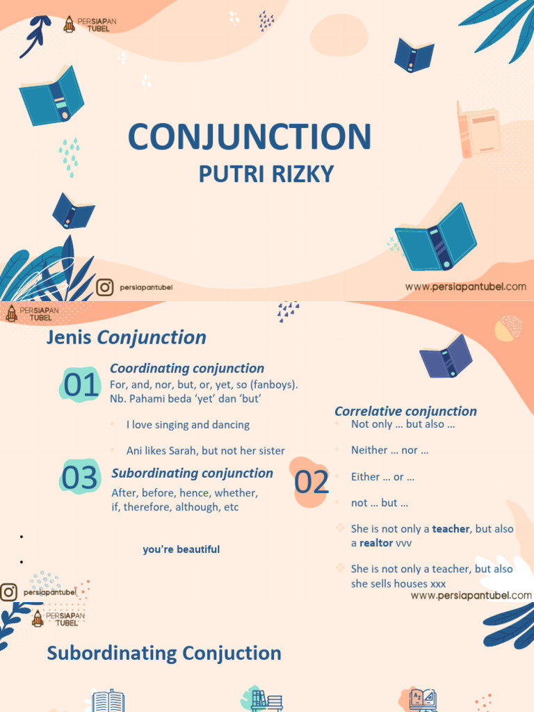 TBI Pemantapan (2) Conjunction by Putri | PDF | Grammar | Semantic Units