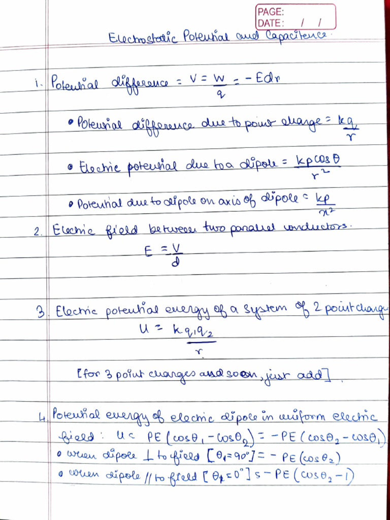 Electrical Potential and Capacity Analysis | PDF