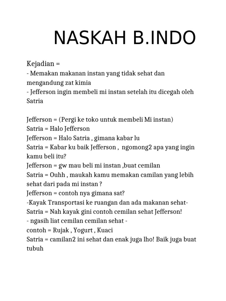 Naskah B.indo | PDF | Pengembangan Diri | Kesehatan Holistik