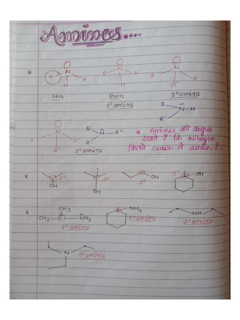 Amines Notes. | PDF