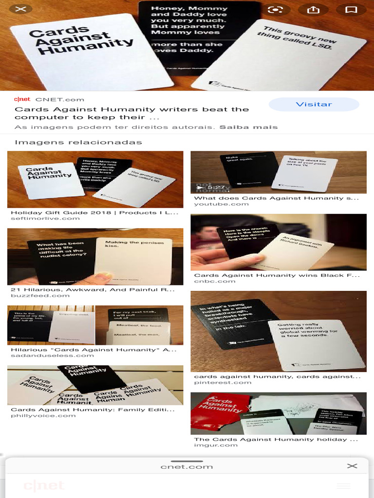 Cards Against Humanity Example - Pesquisa Google | PDF