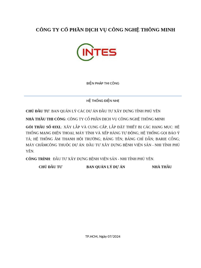 BPTC - BV San Nhi | PDF