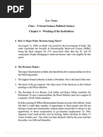 9 Civics CH 4 Working of Institutions | PDF | Government Of India ...