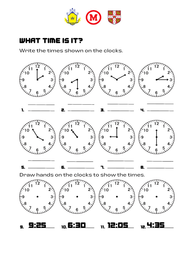 Learning to Tell Time with Clocks | PDF | Career & Growth | Teaching ...