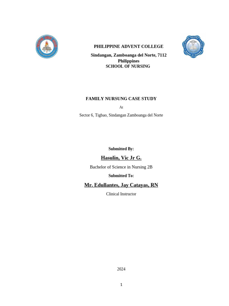 Research Family Case Study Final | PDF | Thorax | Edema