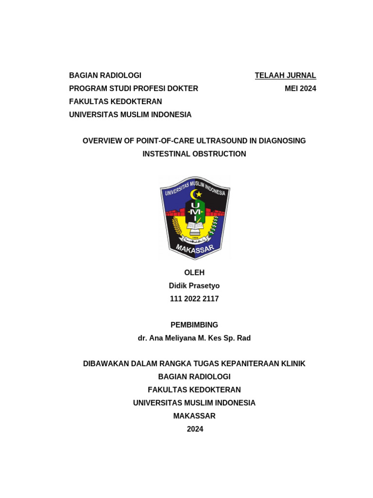 Jurnal Contoh Radiologi | PDF