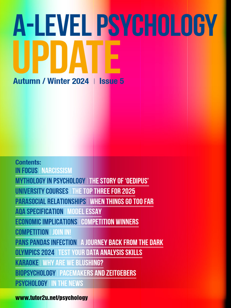 PYSCH UPDATE AutumnWinter 2024 Issue 5 | PDF | Oedipus | Narcissism