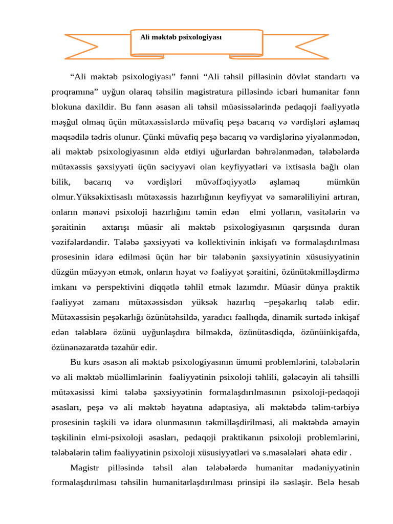 Ali MƏK - Psix. Mövzular. | PDF