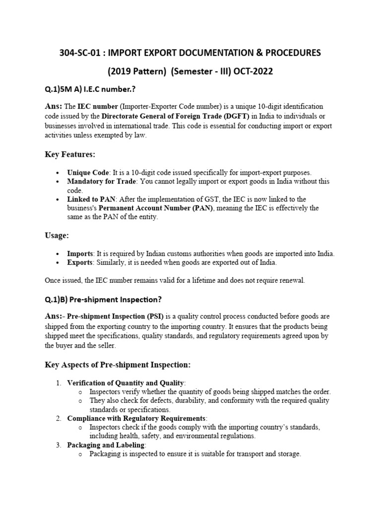Import Export Documentation & Procedures | PDF | Letter Of Credit | Cargo
