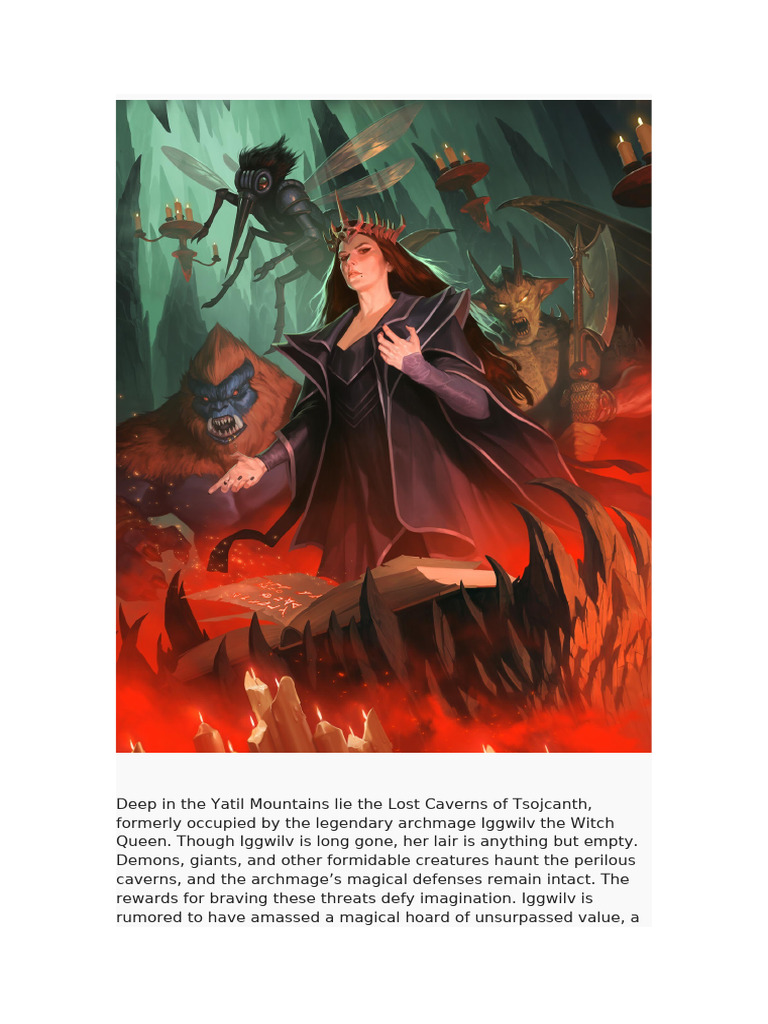 Descent Into The Lost Caverns of Tsojcanth | PDF | History | Young Adult