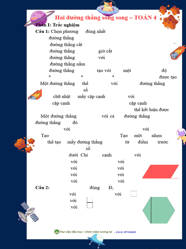 Toán 4 - Hai Đường Thằng Song Song | PDF