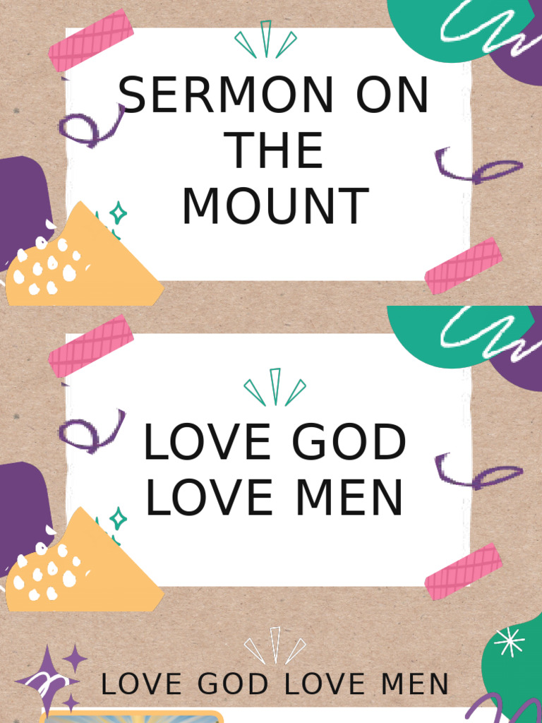 Love GOD Love Men | PDF | Gospel Of Matthew | Jesus