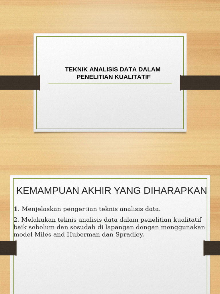 Analisis Data Kualitatif | PDF