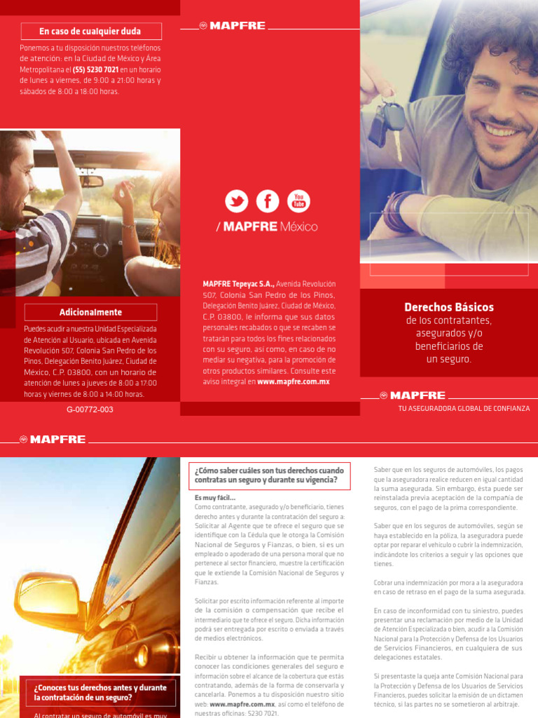 MAPFRE Derechos Asegurado | PDF | Seguro | Póliza de seguros
