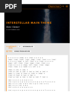 Interstellar Theme Guitar Tab | PDF | Chordophones | Guitar Family ...