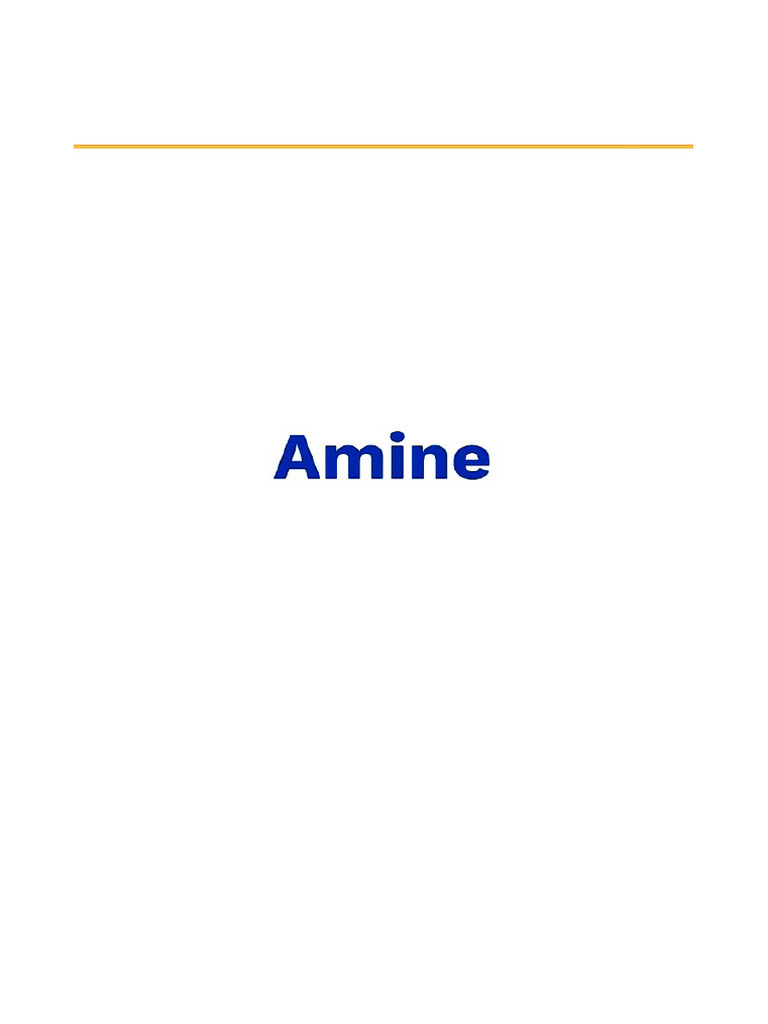 Amine | PDF