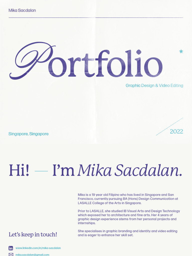Mika Sacdalan Portfolio | PDF | Brand | Emotions