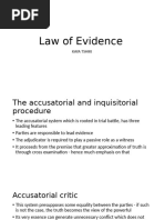 Evidence Law MAIN Notes | PDF | Witness | Evidence (Law)