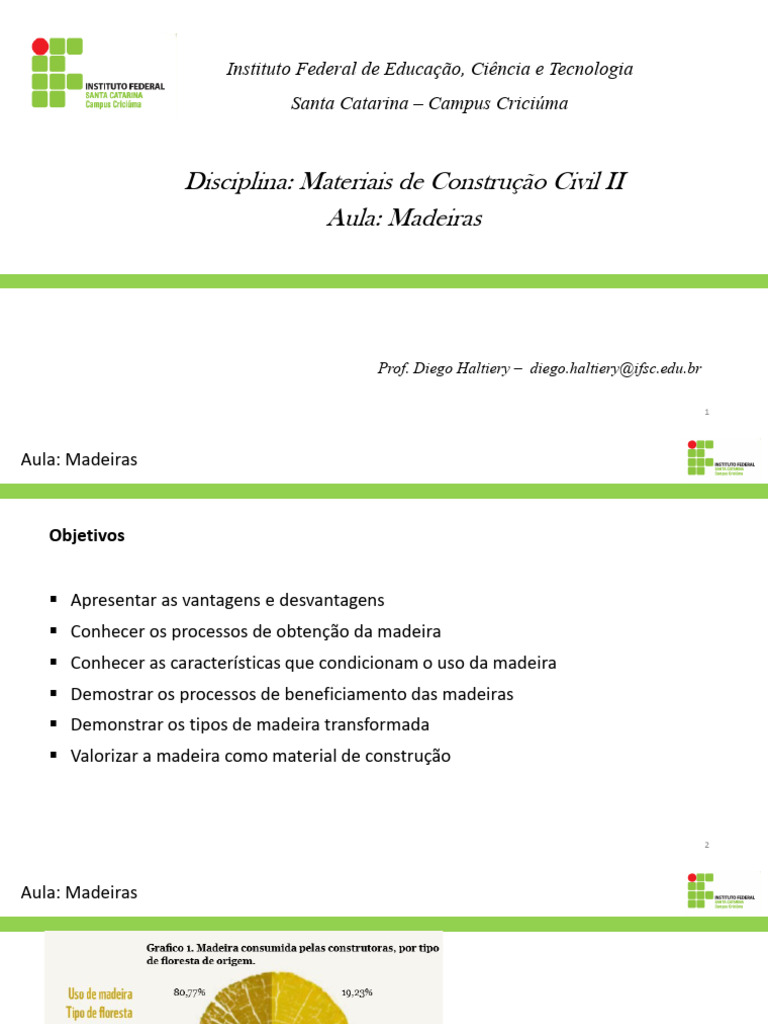 MCC II - Madeiras | PDF | Madeira | Umidade